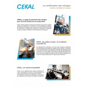 Cekal en quelques mots - Actualités - cekal - la certification des vitrages